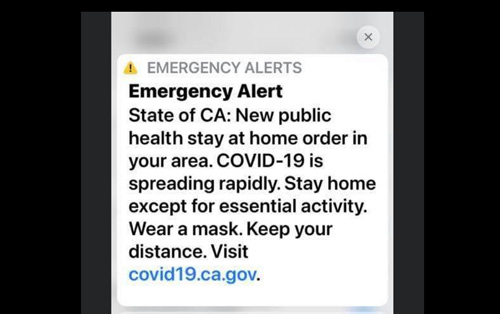 COVID-19: State sends emergency alert to millions of cell phones - Paso ...