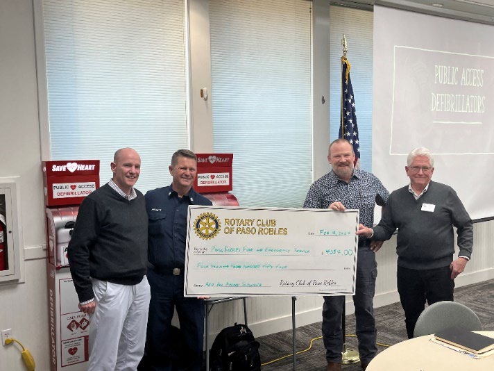 Rotary Club donates life-saving equipment for local park - Paso Robles ...