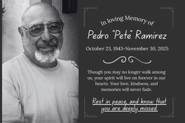 Obituary of Pedro 'Pete' Ramirez, 82 - Paso Robles Daily News