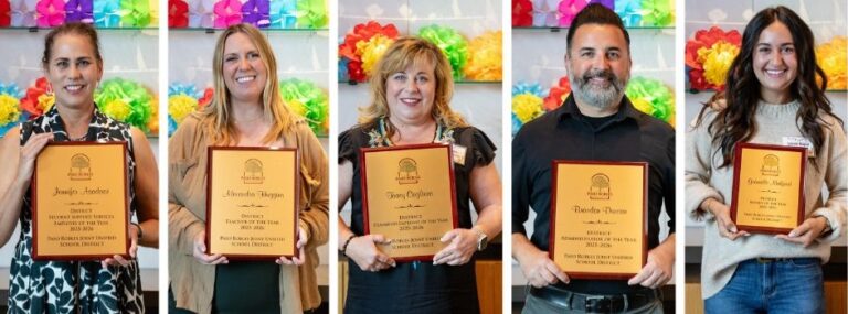 Paso Robles Joint Unified School District names 2026 employees of the ...